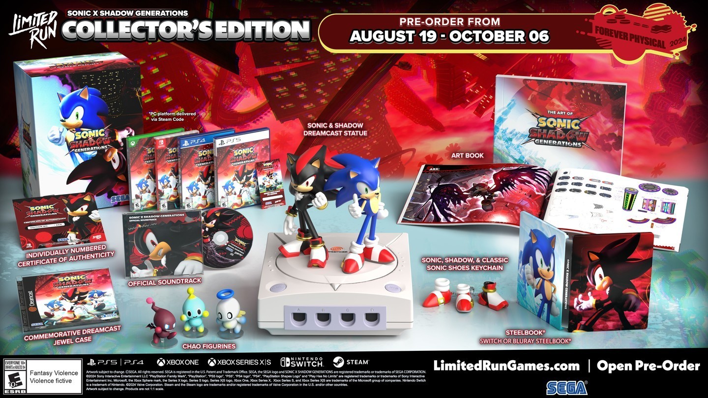 Sonic X Shadow Generations για να αποκτήσετε μια ένδοξη Συλλεκτική Έκδοση